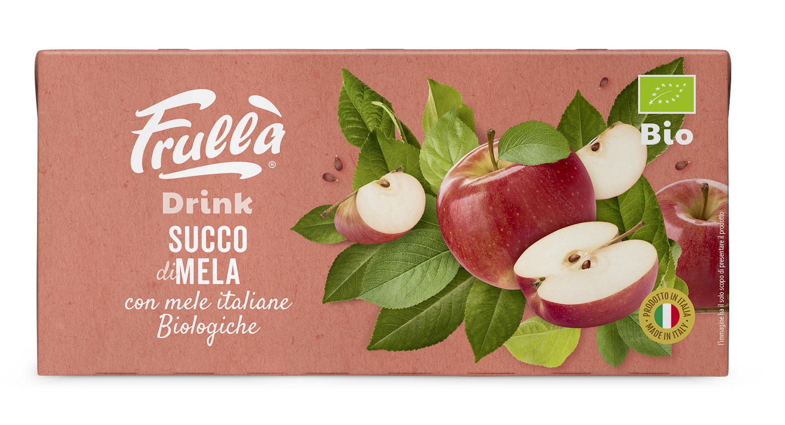 Mela bio italiana e pack ecosostenibile per Frullà Drink | Pierluigi Papi